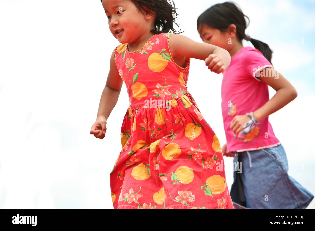 child jumping running Stock Photo - Alamy