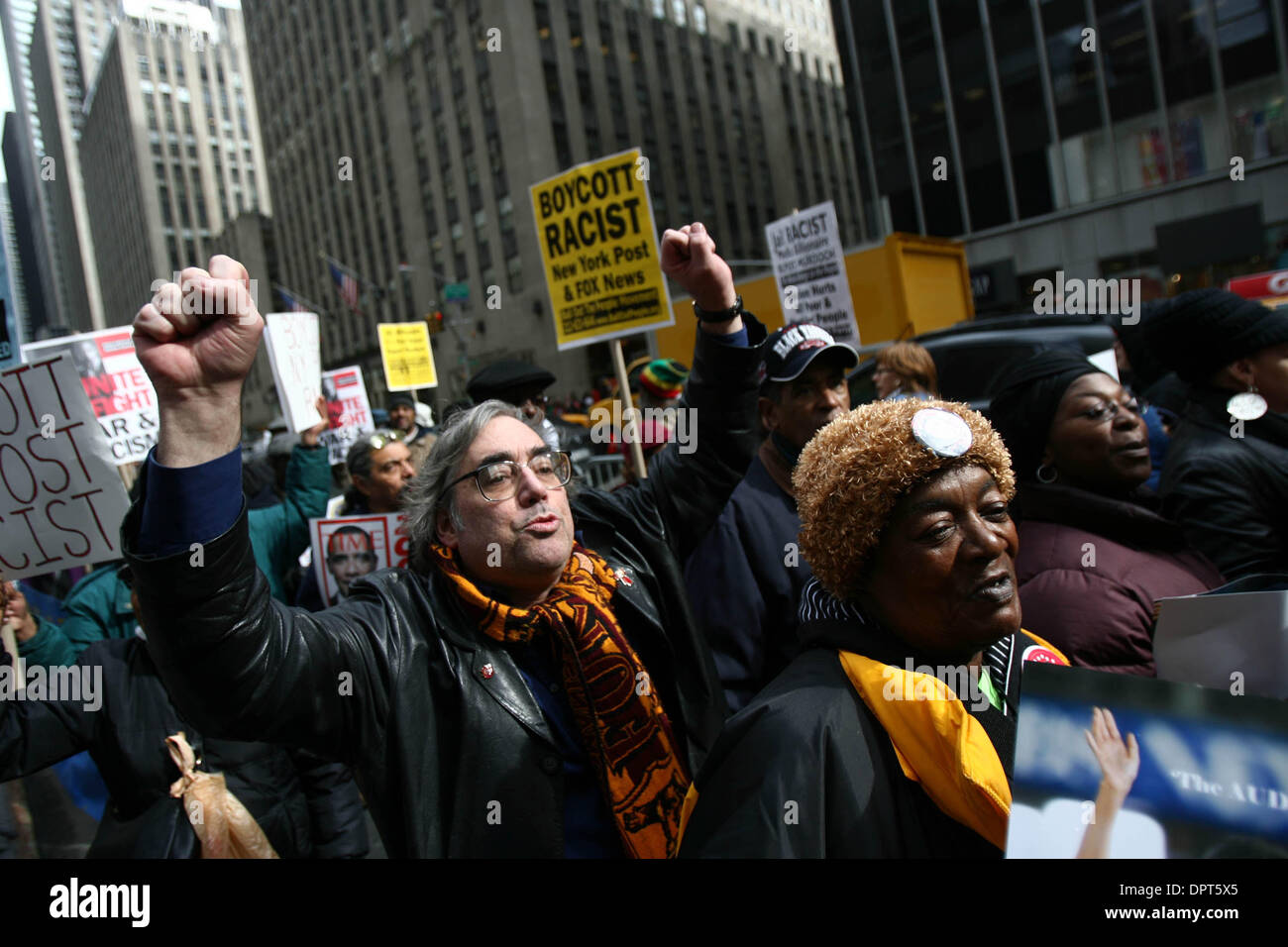 Feb 19, 2009 - New York, New York, USA - About 200 people, outraged ...