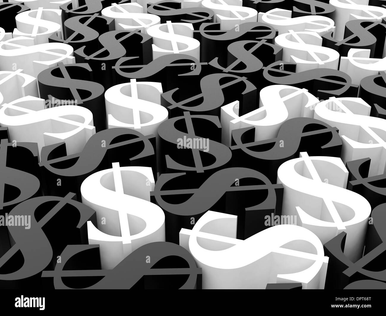 High resolution image. 3d rendered illustration. Huge amount dollar ...