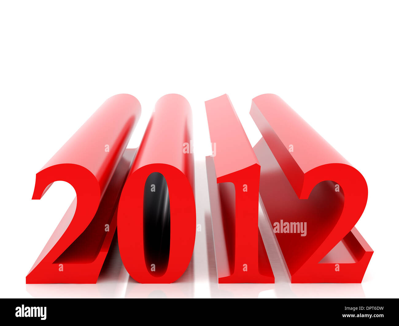 New 2012 year card. High resolution image. 3d rendered illustration ...