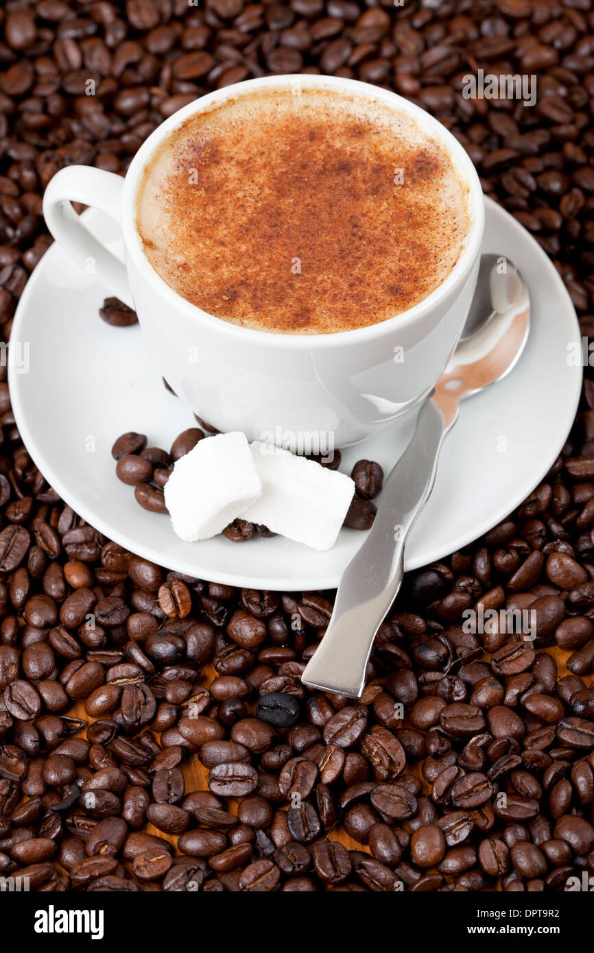 Closeup two coffee beans hi-res stock photography and images - Alamy