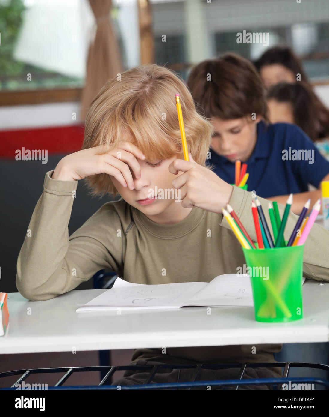 Child bored classroom hi-res stock photography and images - Alamy