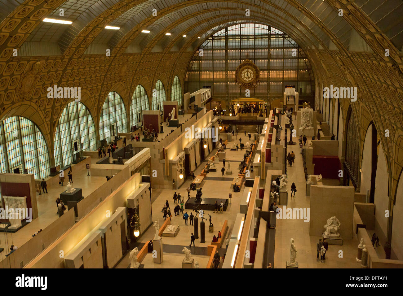 Inside the Musee d'orsay, Orsay Museum, built inside an old railway ...