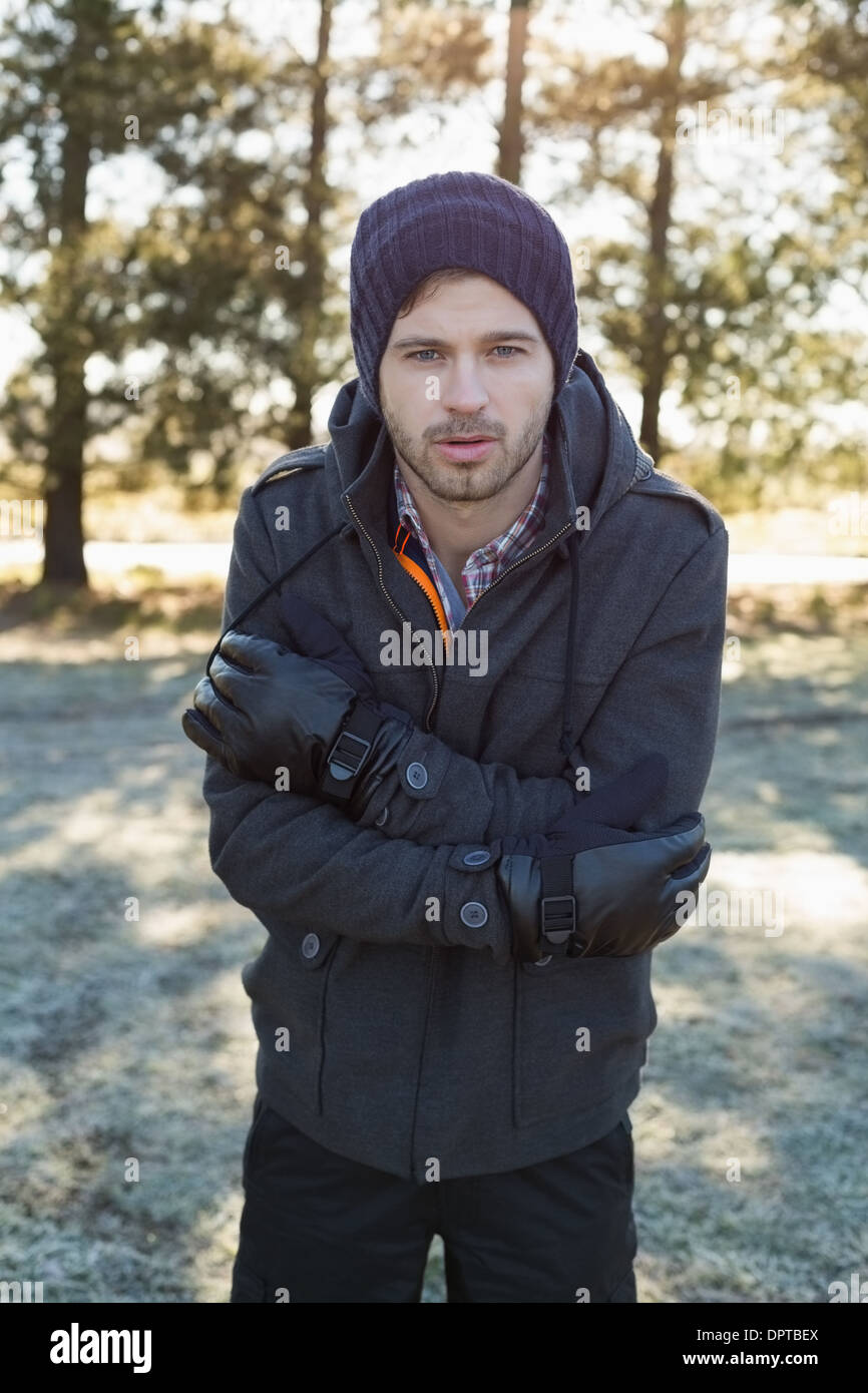 Shivering Cold Person