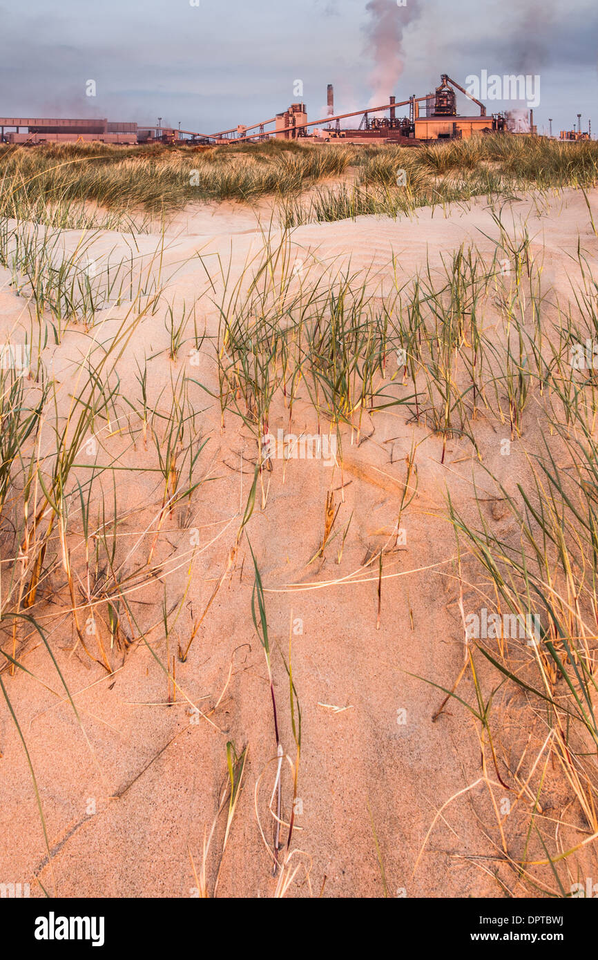 Sunrise, Corus Steel Works, Redcar, Cleveland,England Stock Photo - Alamy