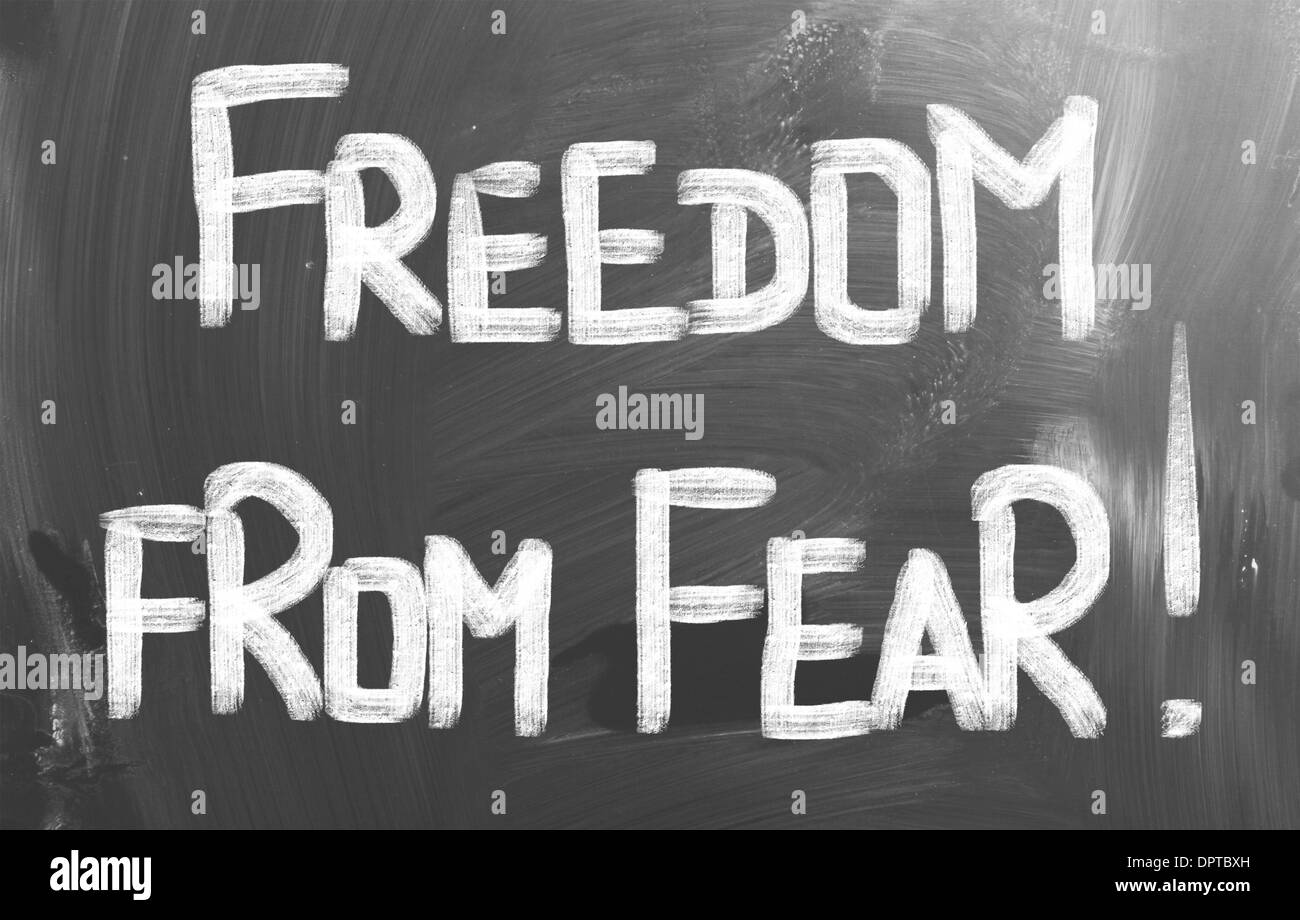 Freedom From Fear Concept Stock Photo - Alamy