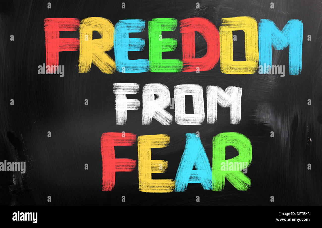 Freedom From Fear Concept Stock Photo - Alamy