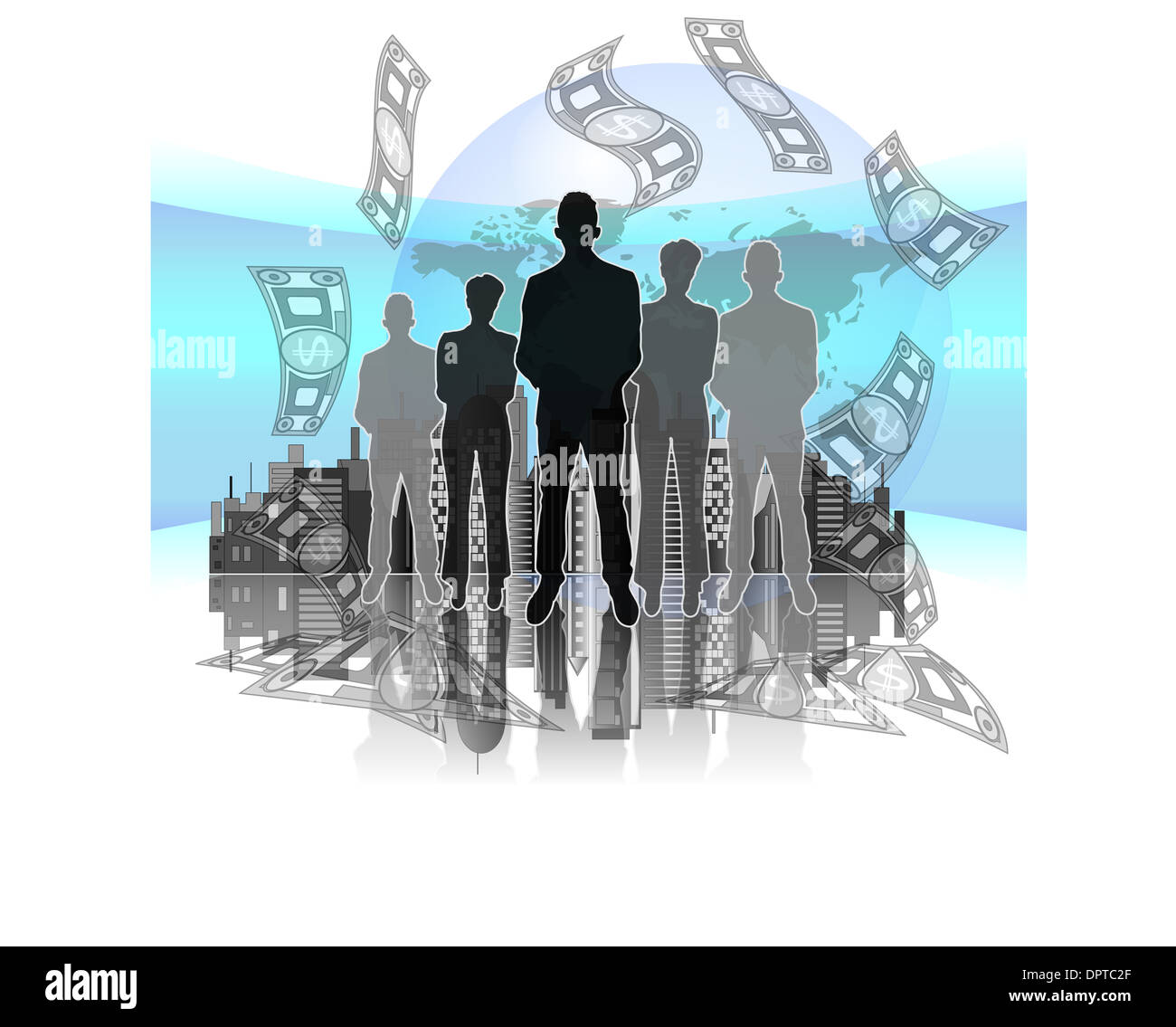 Group successful people money hi-res stock photography and images - Alamy