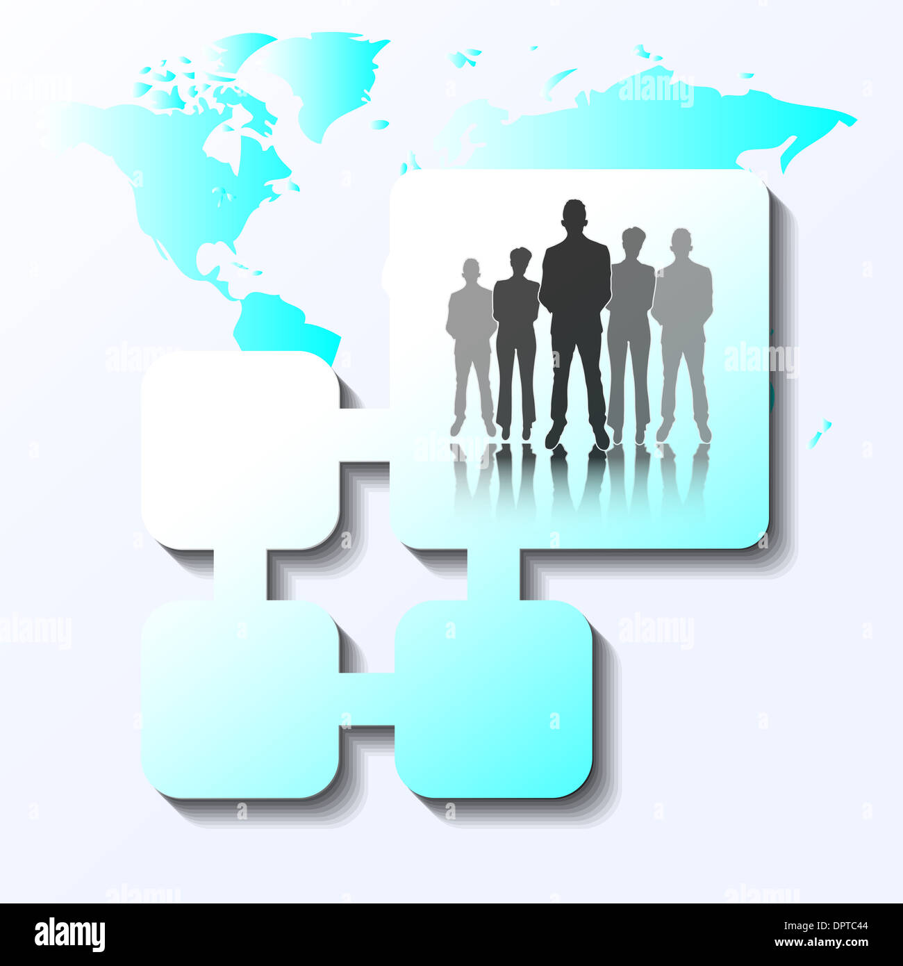 Illustration of infographic with business group Stock Photo - Alamy