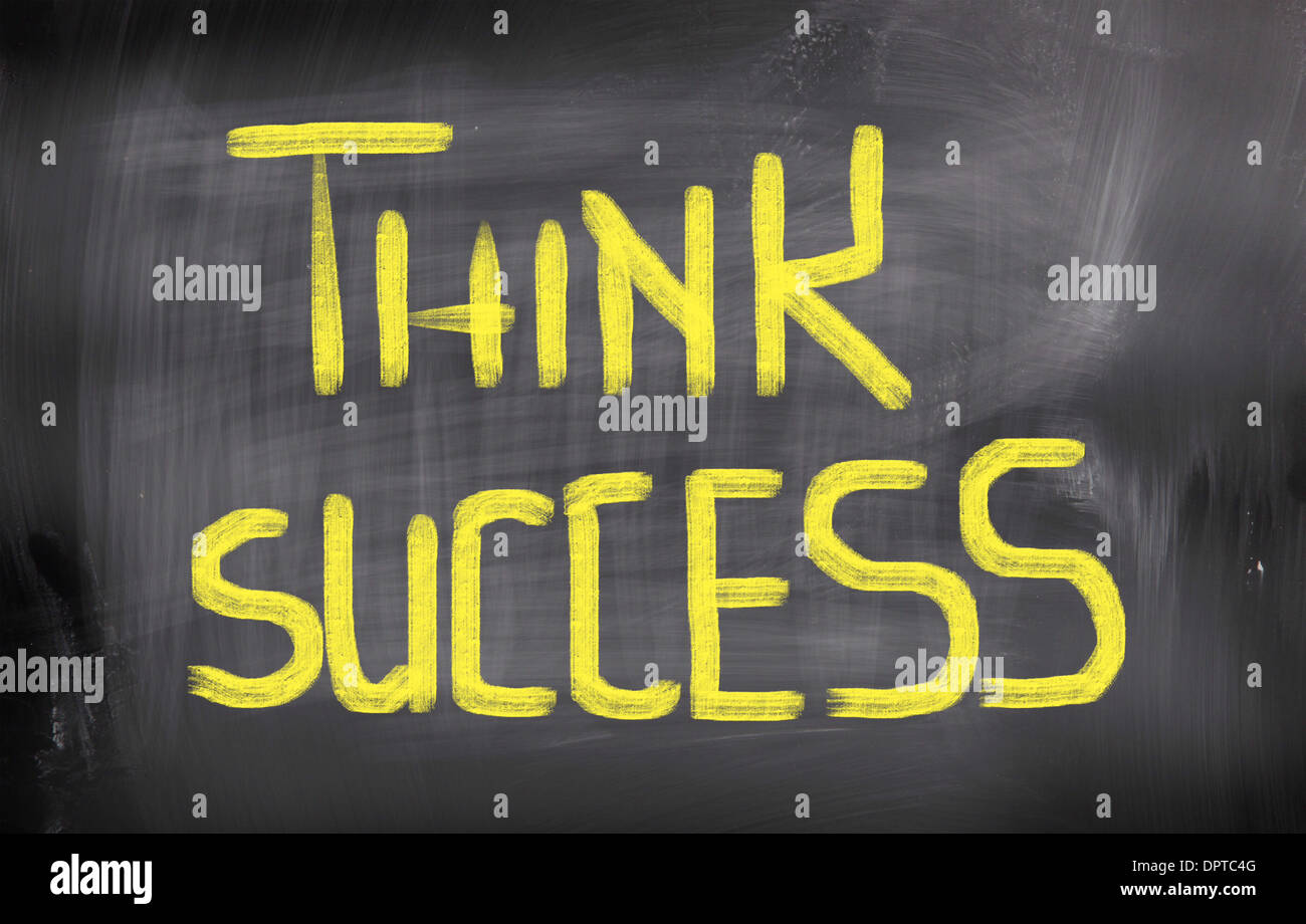 Think Success Concept Stock Photo - Alamy