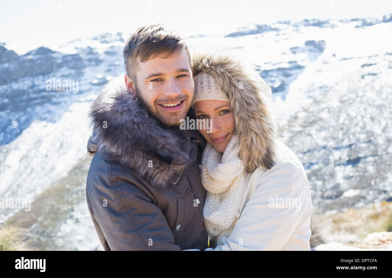 Couple in warm jackets hi-res stock photography and images - Alamy