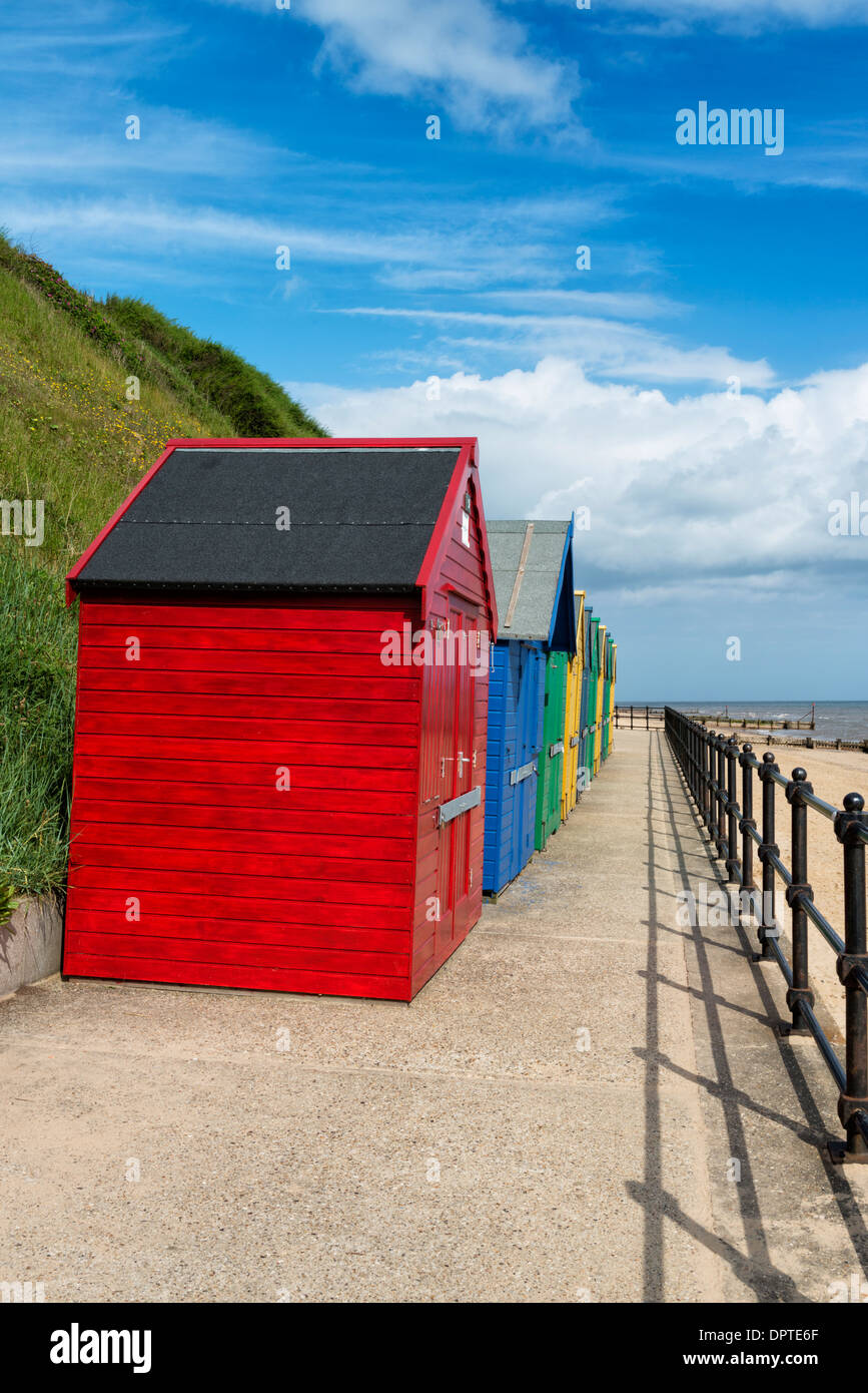 Beach huts at Mundesley, Norfolk, UK Stock Photo - Alamy