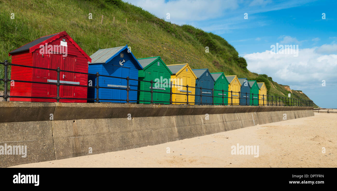 Beach huts at Mundesley, Norfolk, UK Stock Photo - Alamy