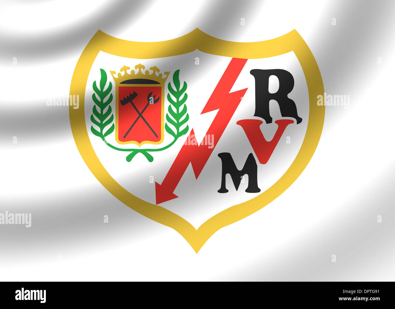 Rayo Vallecano flag icon logo symbol emblem Stock Photo - Alamy