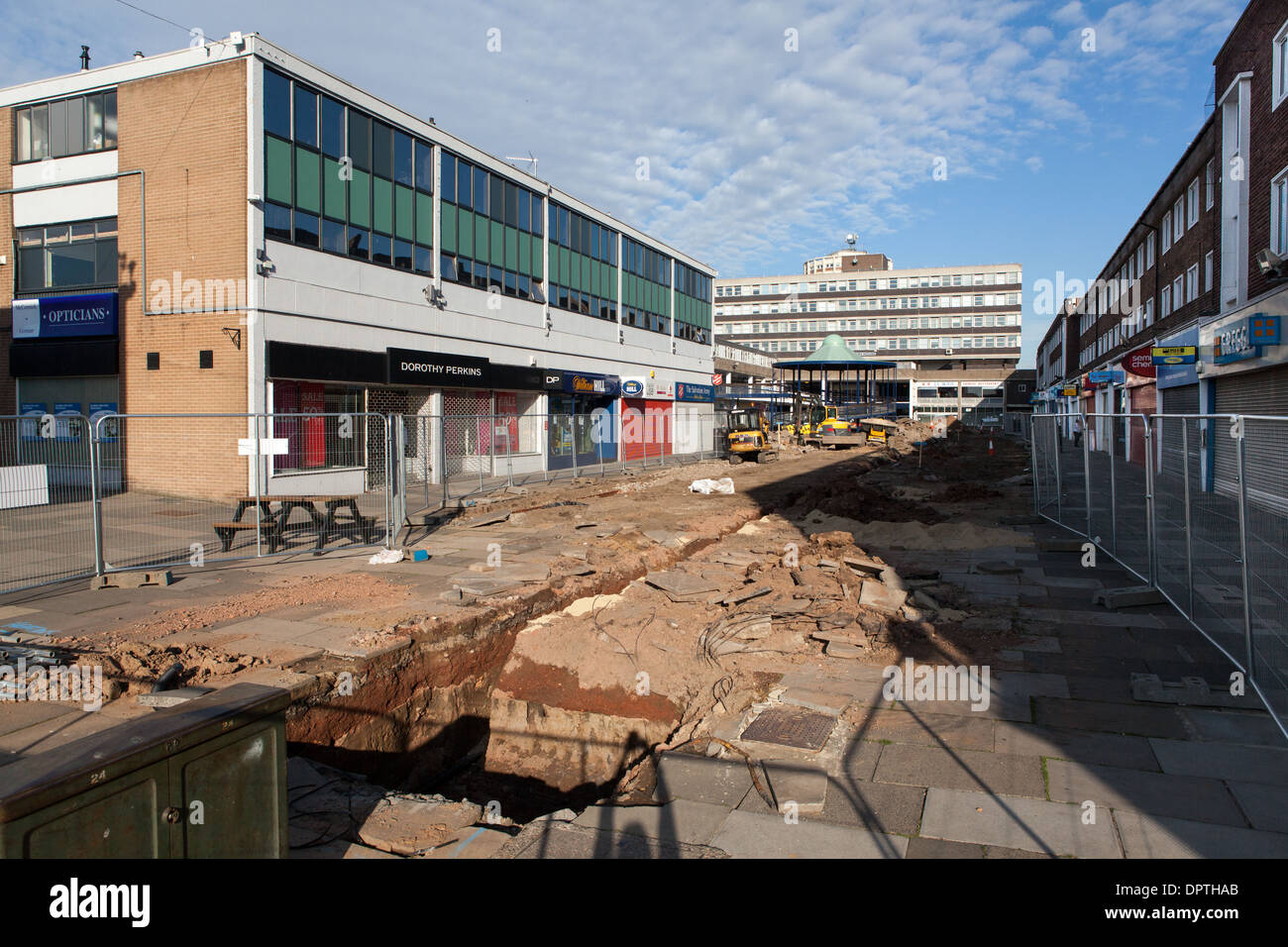 Town Centre, Billingham Regeneration, Cleveland, England Stock Photo ...