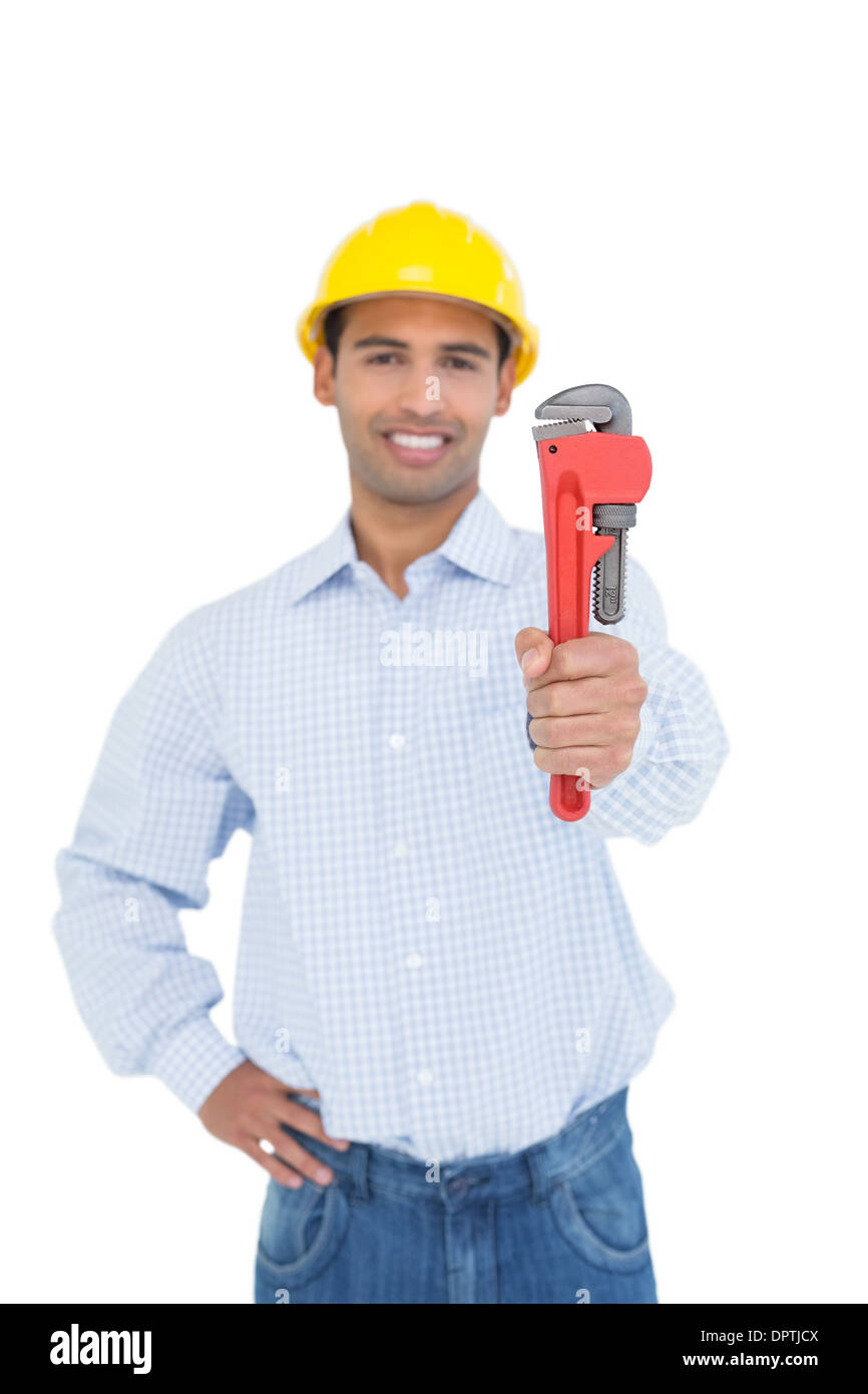 Hand holding pipe hi-res stock photography and images - Alamy