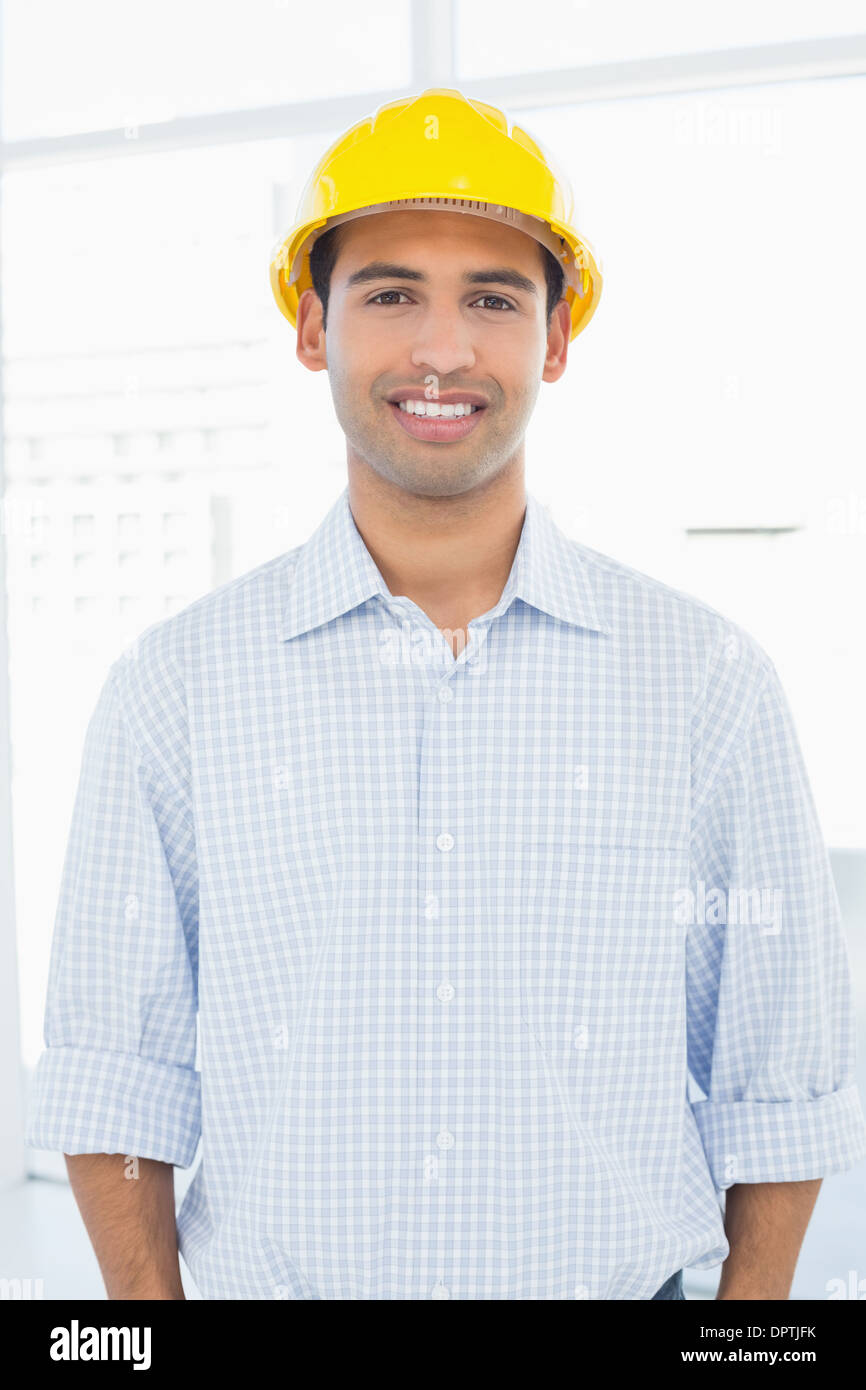 Man wearing yellow hat hi-res stock photography and images - Alamy