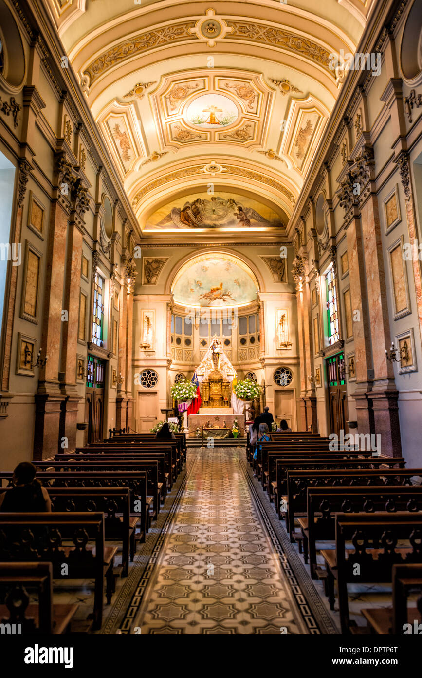 SANTIAGO, Chile - Chapel in the Metropolitan Cathedral of Santiago ...