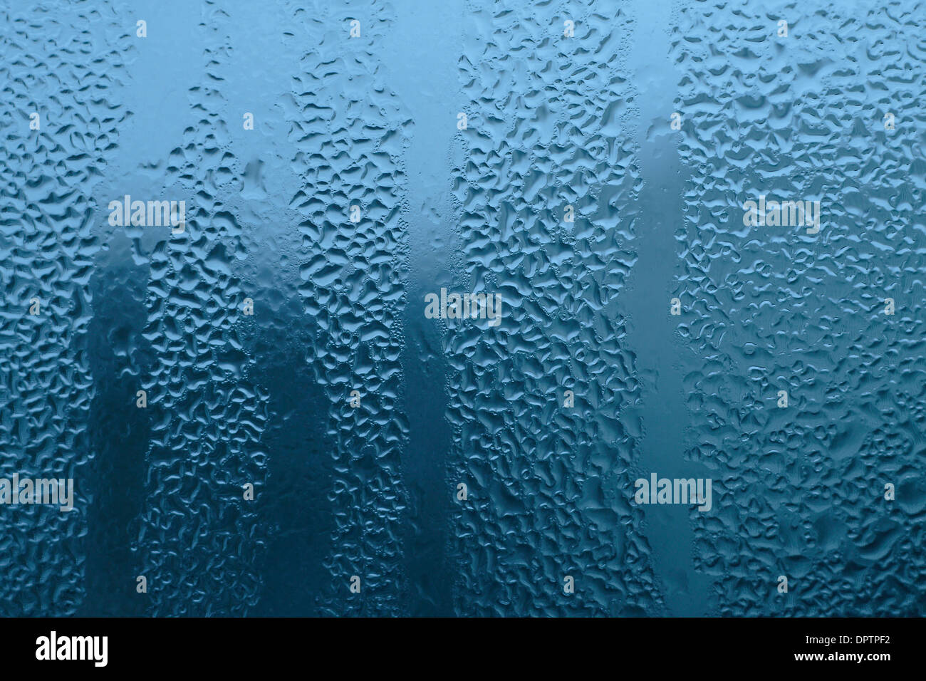 Natural water drops on glass Stock Photo - Alamy