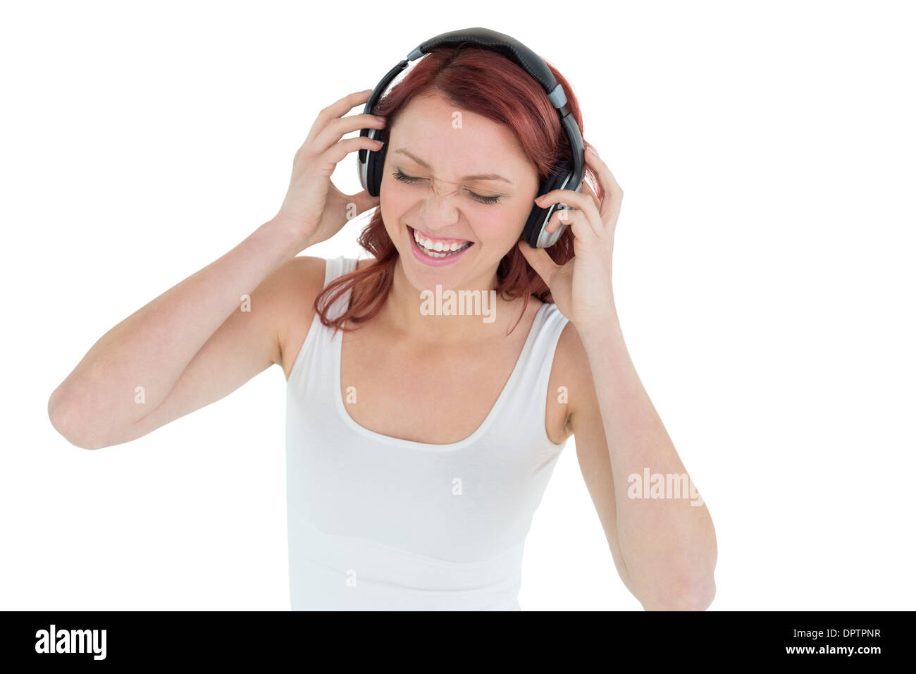 Headphones casual hi-res stock photography and images - Alamy