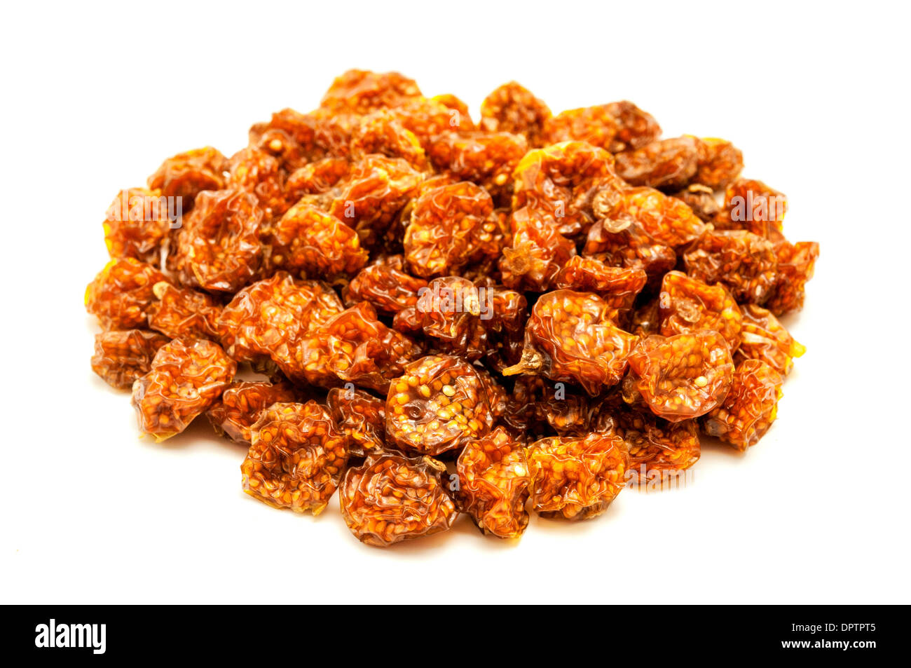Dried Physalis on a white background Stock Photo - Alamy