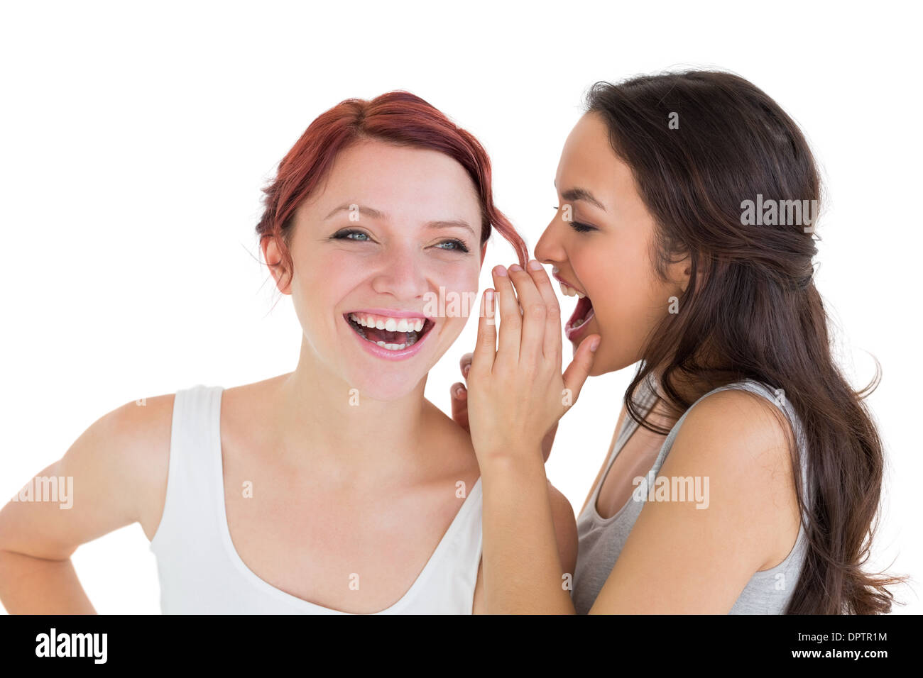 Close up brunette female talking hi-res stock photography and images - Alamy