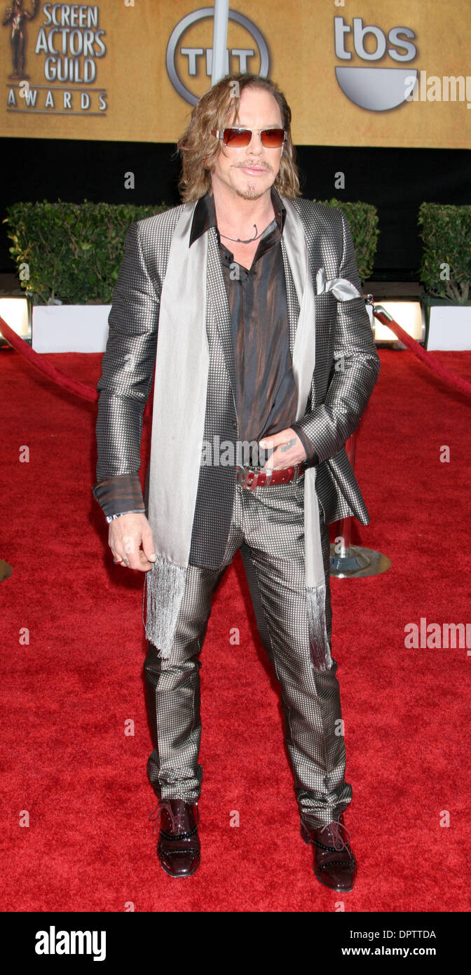 Jan 25, 2009 - Los Angeles, California, USA - Actor MICKEY ROURKE ...