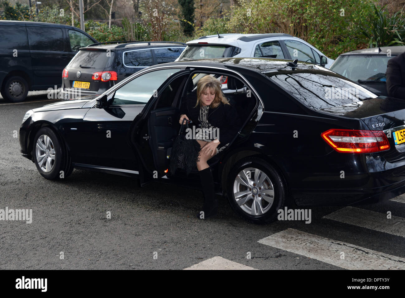 London, UK. 16th January 2014. Amanda Ross,Cactus TV Ltd arrives at the ...
