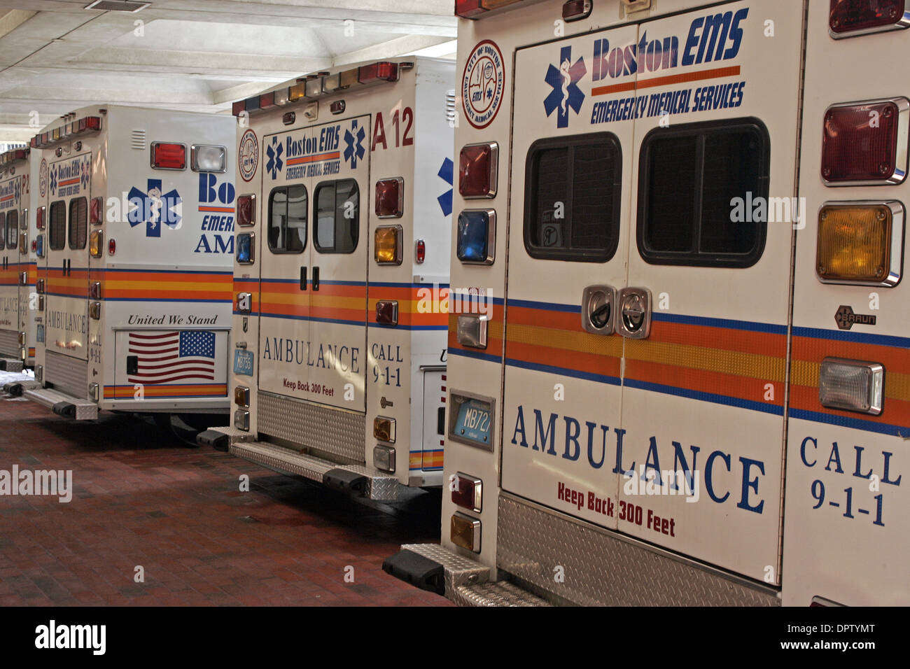Emergency entrance with ambulances Boston Medical Center (City Hospital ...