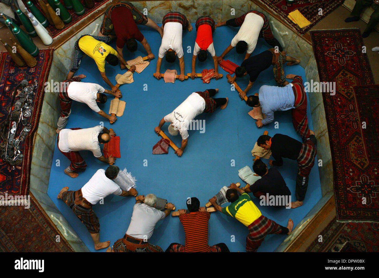 Mar 06, 2009 - Qazvin, Iran - Iranian athletes train in a traditional ...