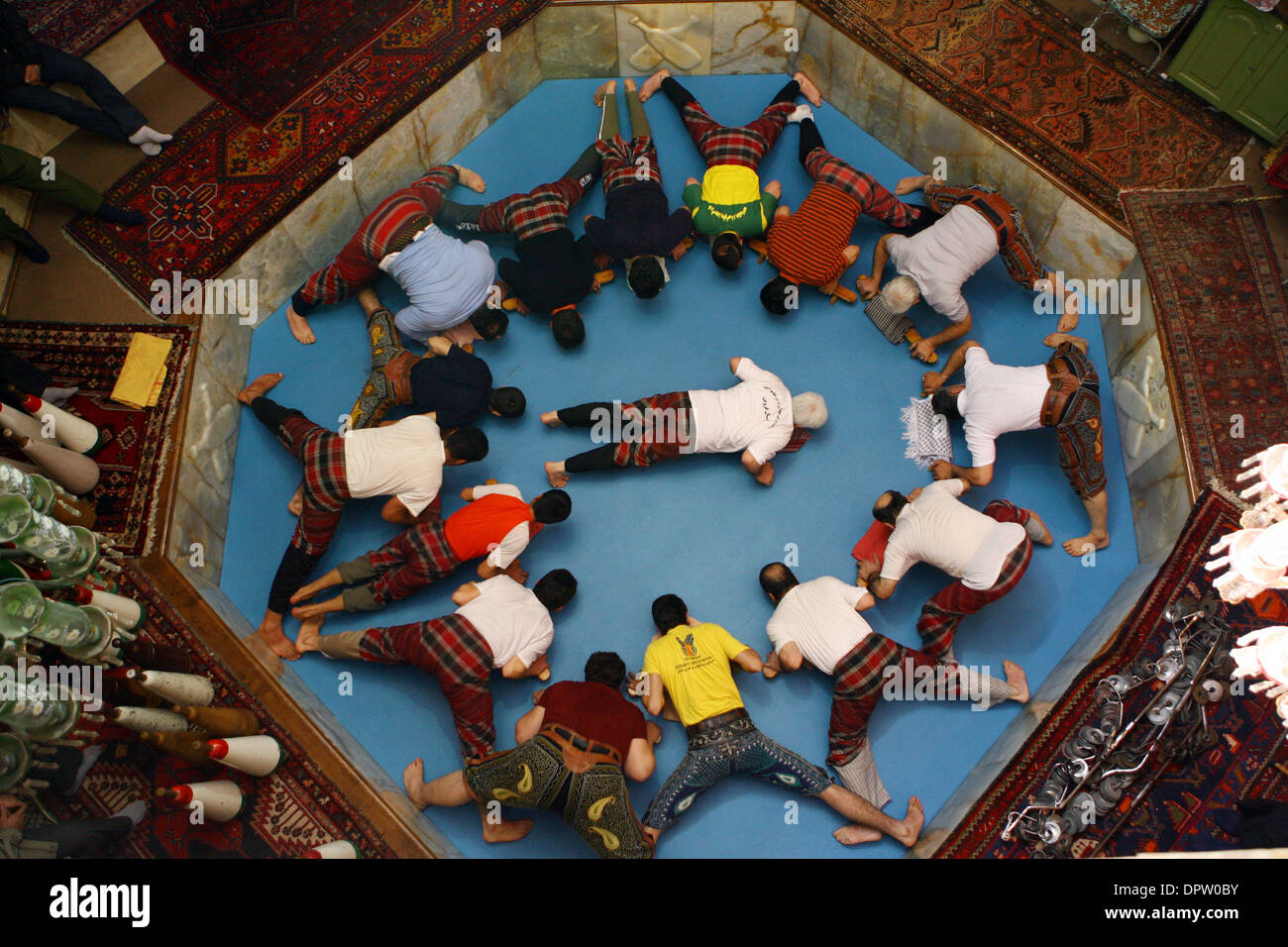 Mar 06, 2009 - Qazvin, Iran - Iranian athletes train in a traditional ...