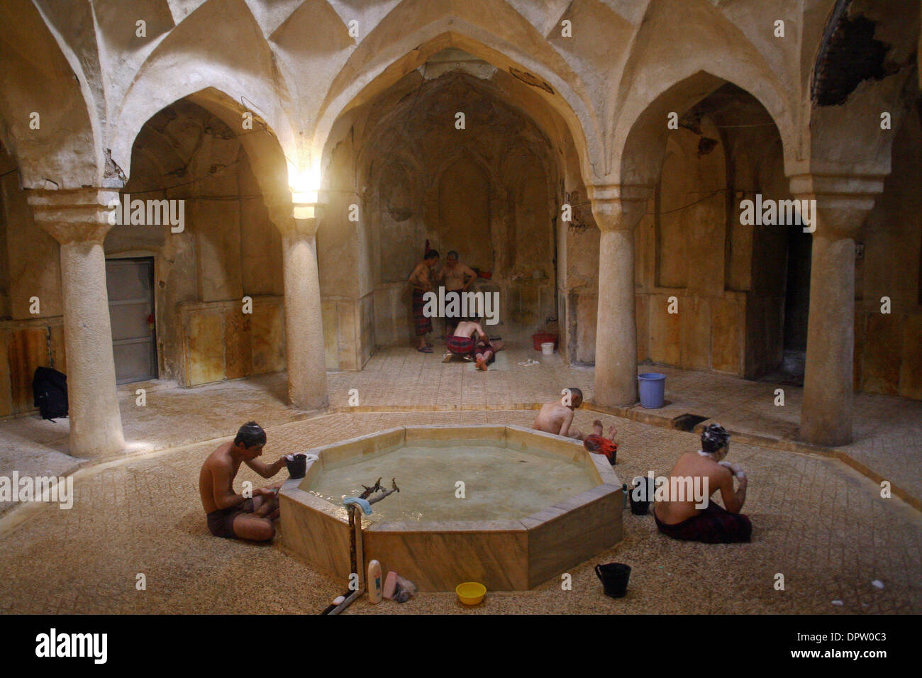 Mar 06, 2009 - Qazvin, Iran - Iranian men wash themselves in a ...