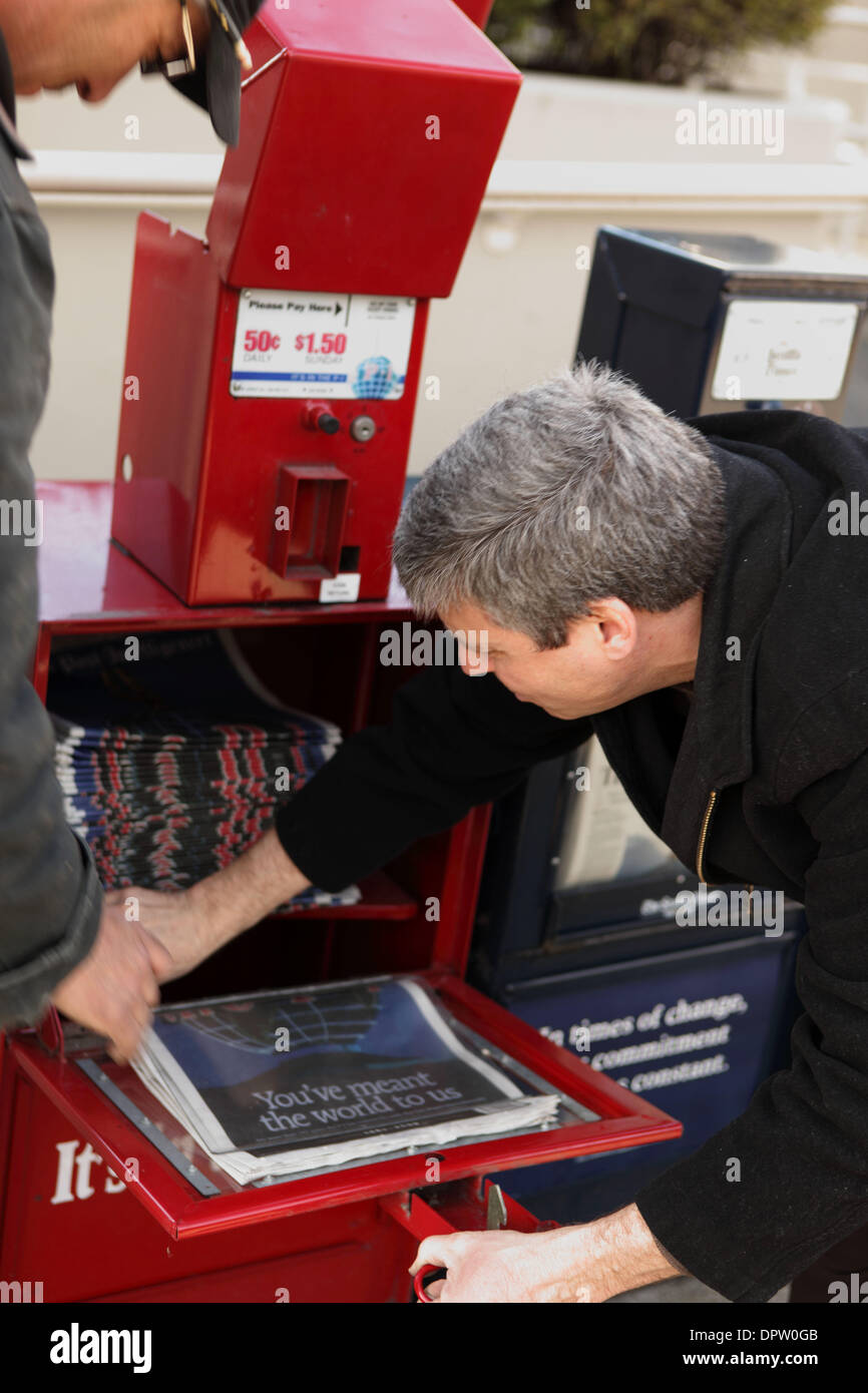 Mar 17, 2009 - Seattle, Washington, USA - A worker from the Seattle ...