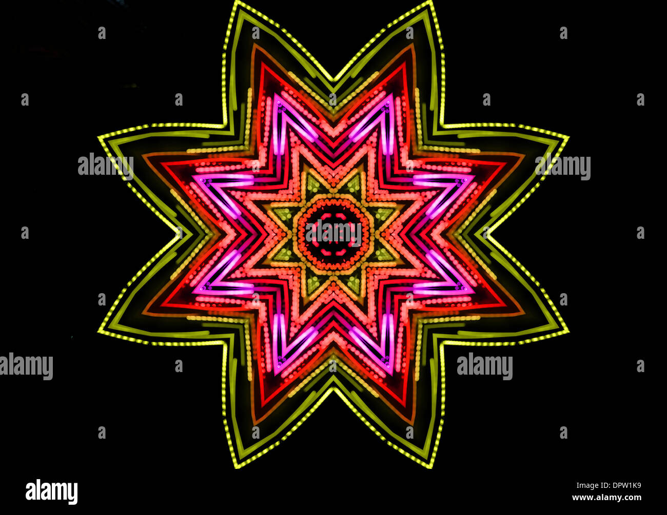 Black background with abstract bright color shape Stock Photo - Alamy