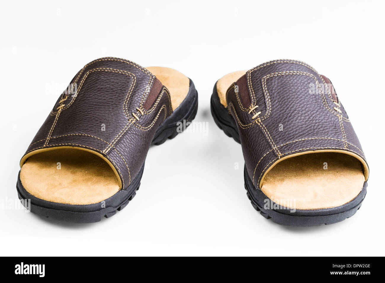 brown slides isolated on white background Stock Photo - Alamy