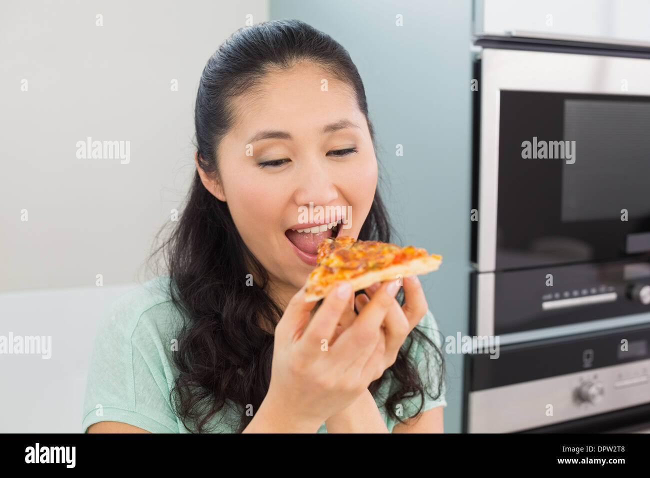 Smiling mouth eating hi-res stock photography and images - Alamy