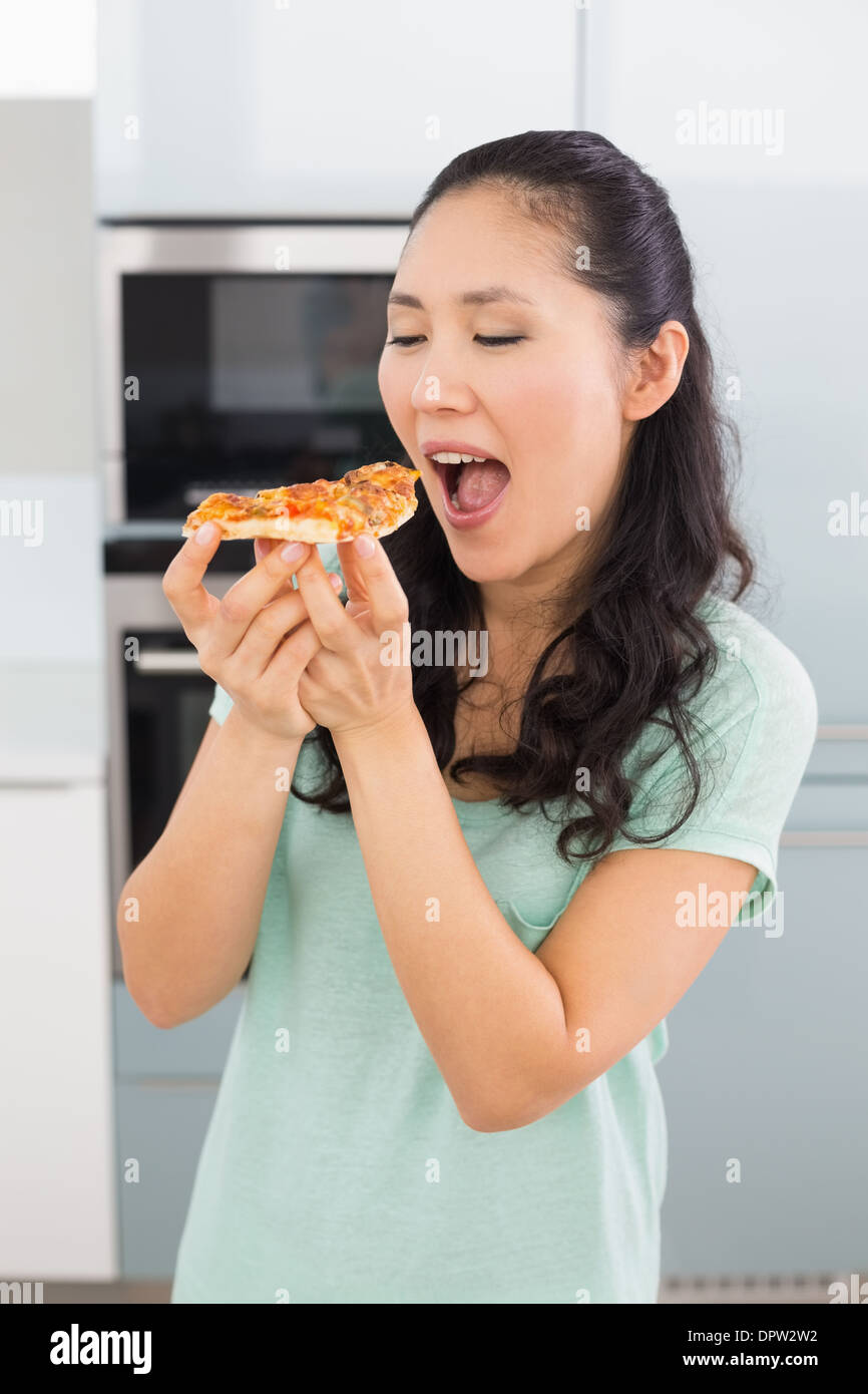 Smiling mouth eating hi-res stock photography and images - Alamy