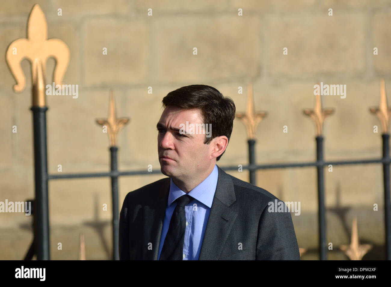Salford, Manchester, UK. 16th January 2014. Andy Burnham Labour MP for ...