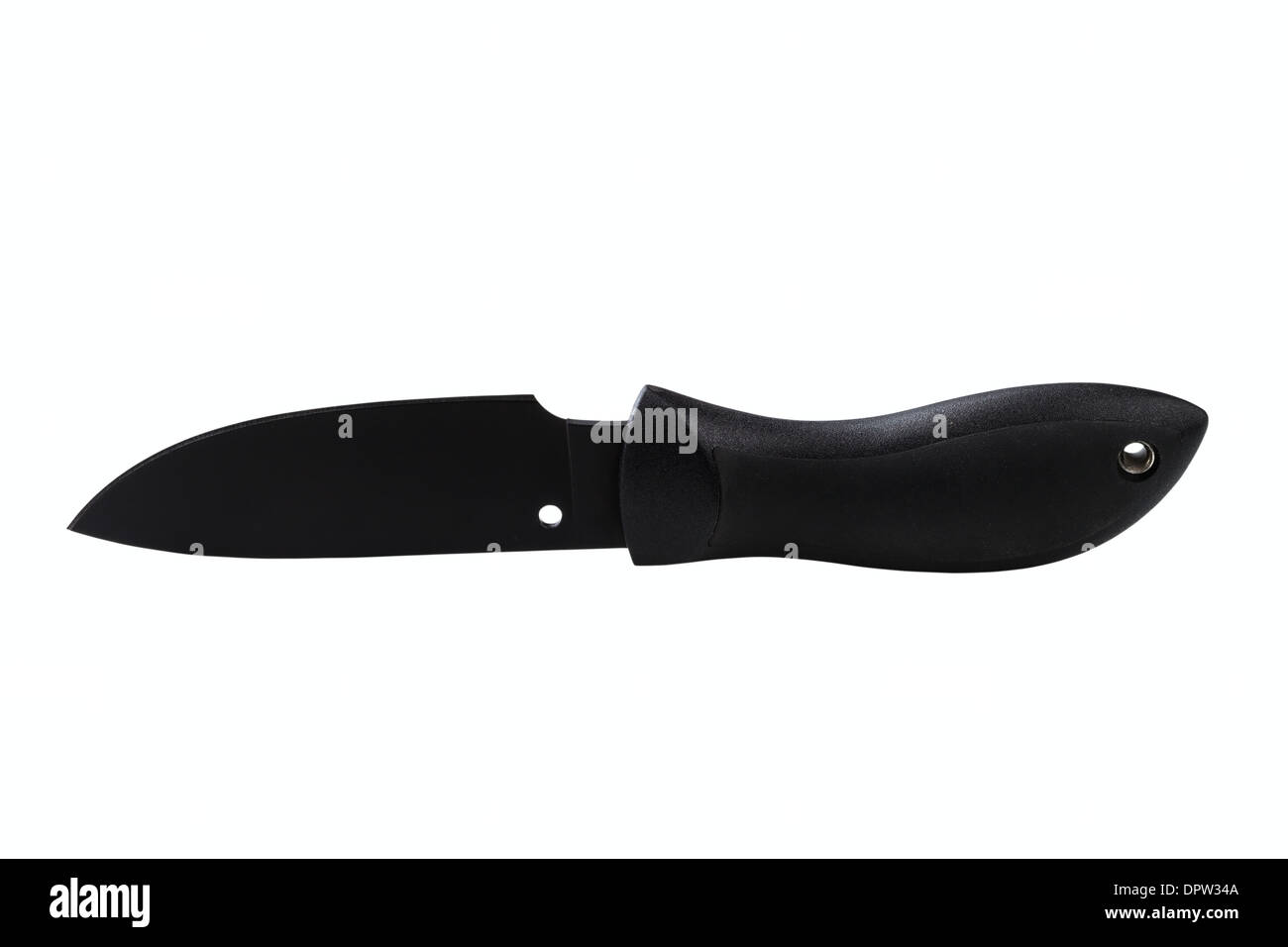 Folding pocket knife with one edge isolated on white background Stock ...