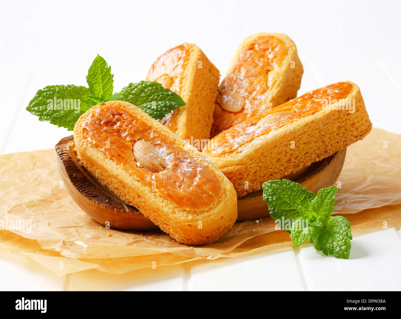 Dutch almond paste filled cookies Stock Photo - Alamy