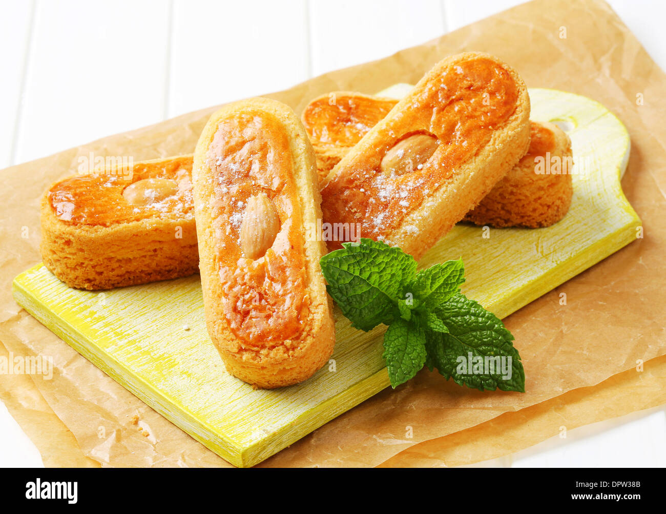 Dutch almond paste filled cookies Stock Photo - Alamy