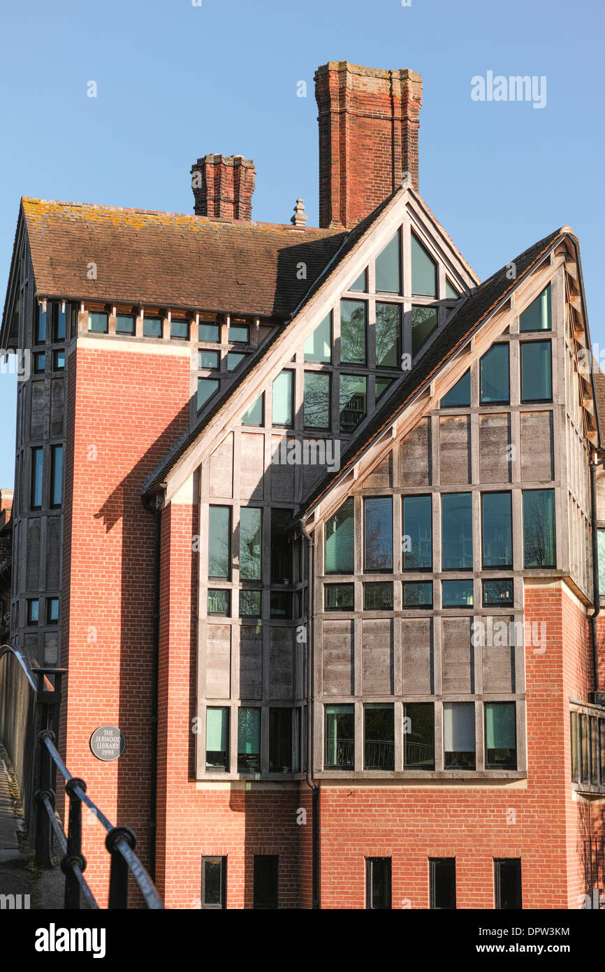 Jerwood library, Trinity Hall college, Cambridge university, England ...