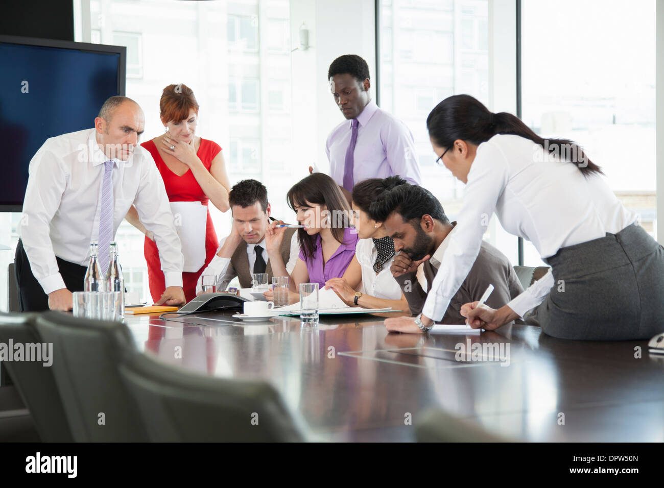 Business conference call meeting Stock Photo - Alamy