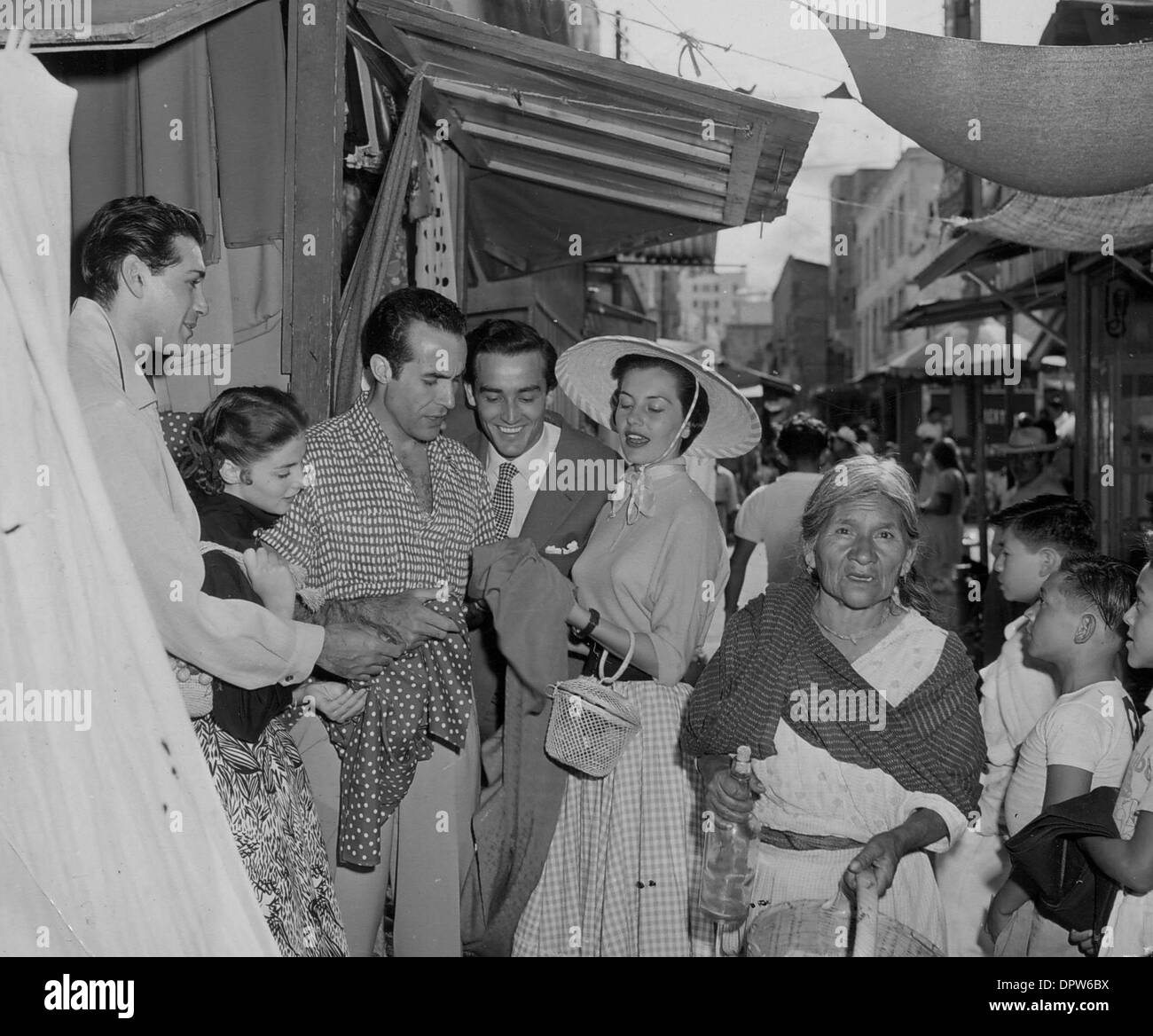 RICARDO MONTALBAN with VITTORIO GASSMAN , PIER ANGELI and CYD CHARISSE ...