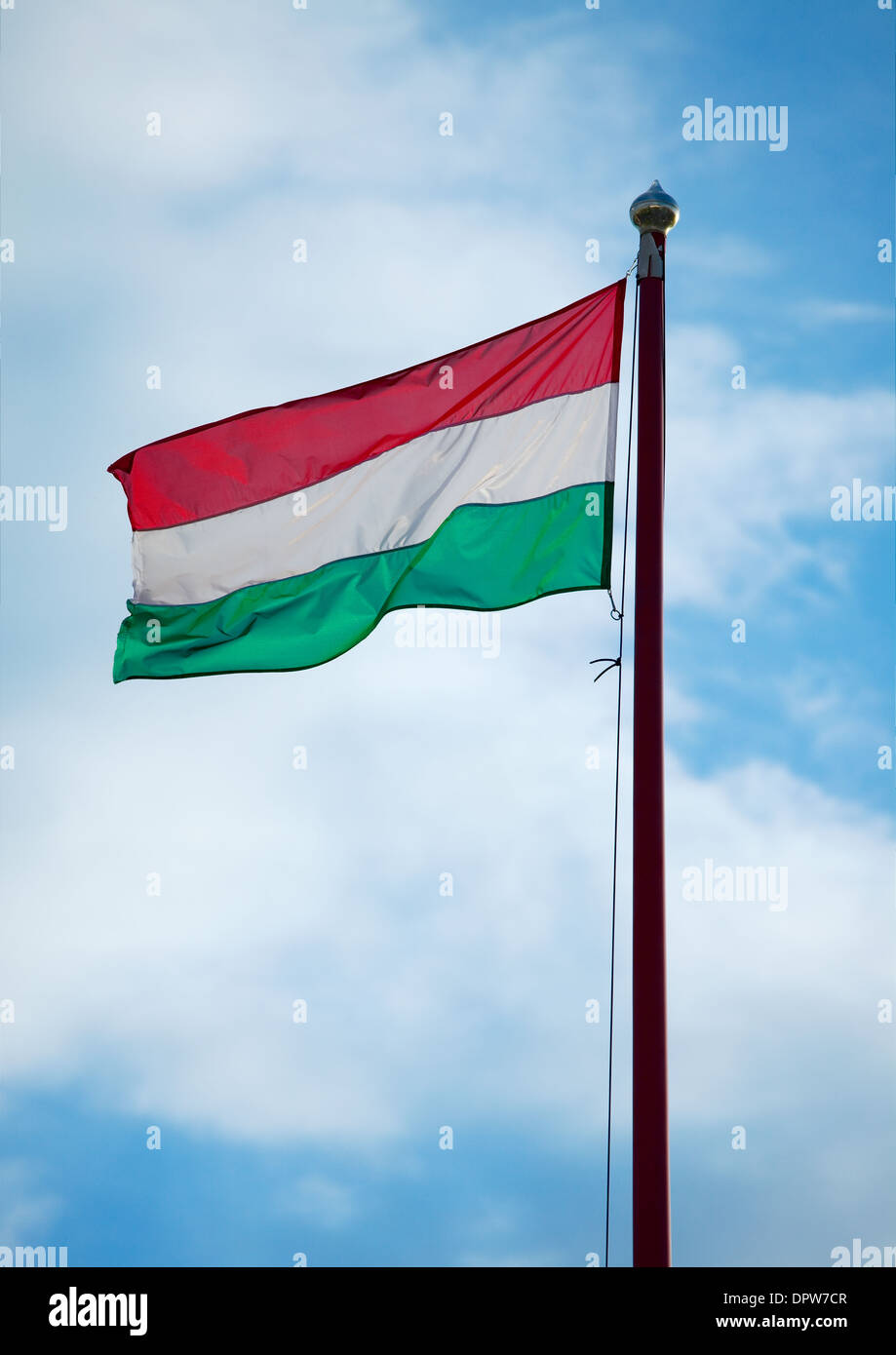 Bright red flag hi-res stock photography and images - Alamy