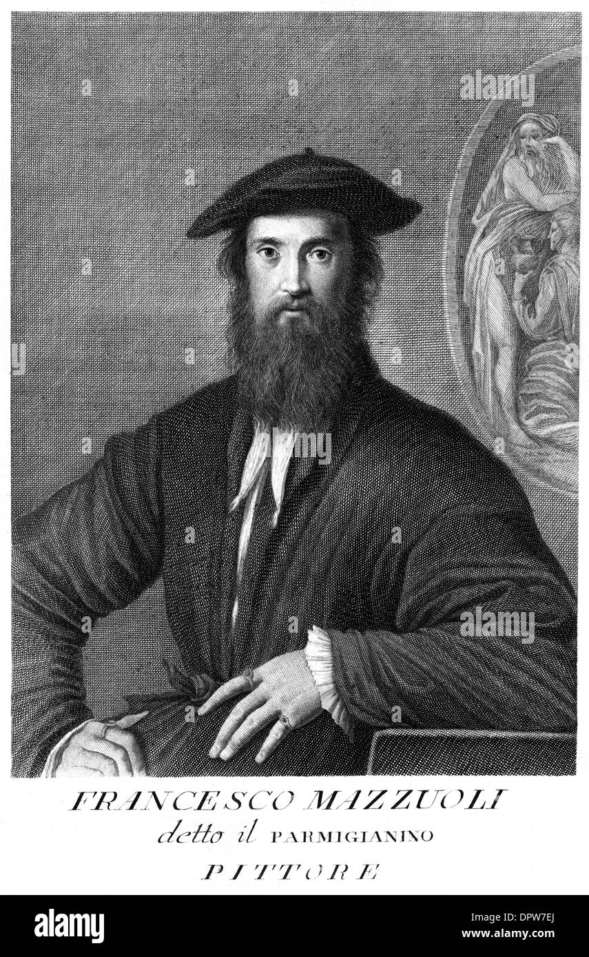 Francesco Mazzuoli, or Parmigiano, Italian artist Stock Photo - Alamy