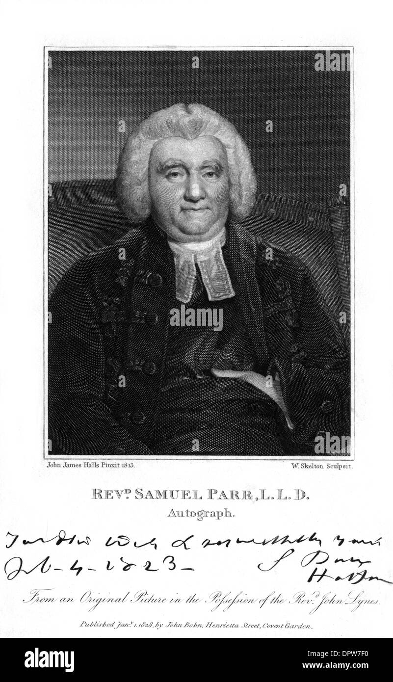 SAMUEL PARR - 1 Stock Photo - Alamy