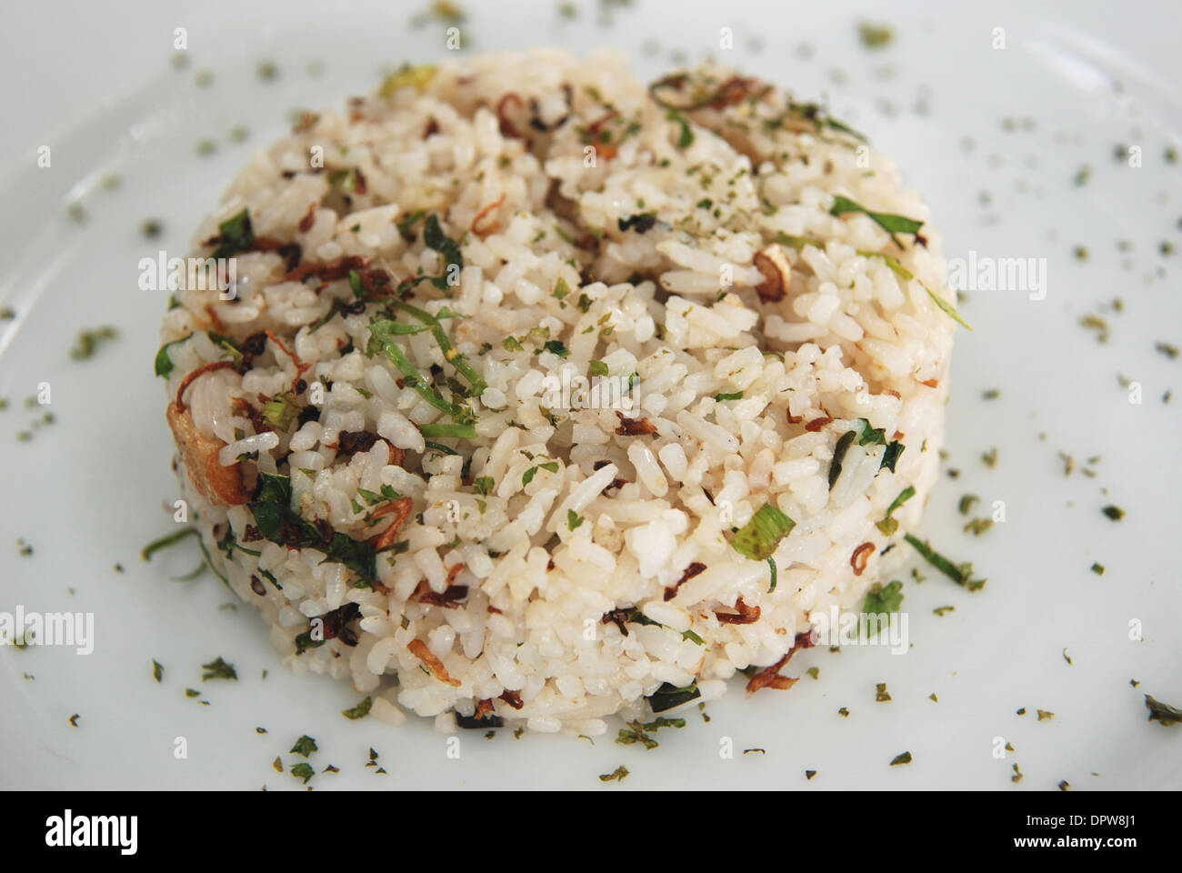 Herb fried rice Stock Photo - Alamy
