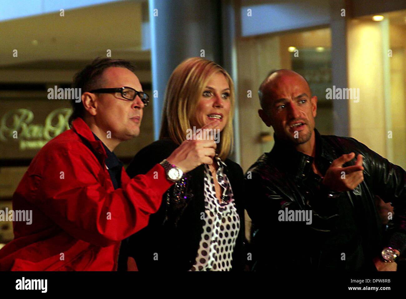HEIDI KLUM IS ONE OF THE JUDGES AT GERMANY'S TOP MODEL T.V. SHOW TAPING ...