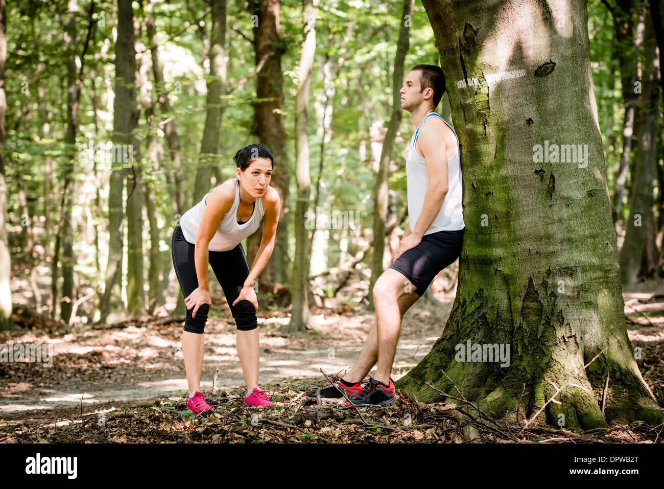 Resting against tree hi-res stock photography and images - Alamy
